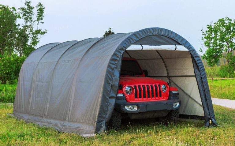 Portable Shelter - 10 ft. W x 20 ft. D x 8 ft. H, Round-top - Win World ...